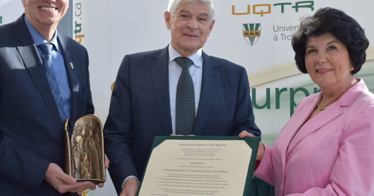 Soucy reçoit le prix du Partenariat de l’UQTR | Soucy